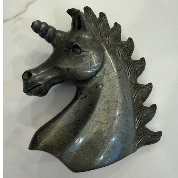 Art | Avalon Stone Hand Carved Unicorn Bust Statue | Poshmark